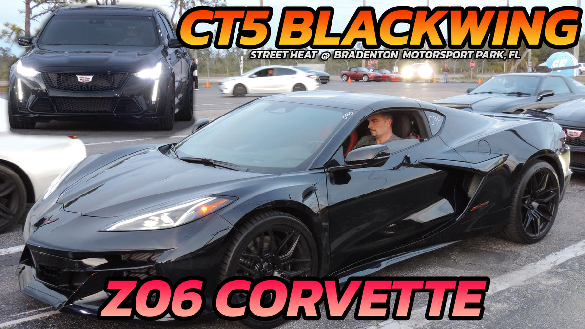 Cadillac CT5 Blackwing vs Z06 Corvette 3 round Drag Racing – IMPORT2RACE