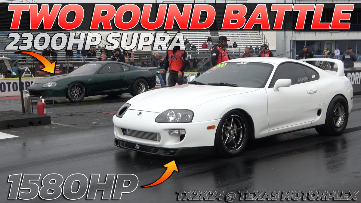 1580hp supra vs 2300hp Supra 2 round battle quarter mile drag race ...