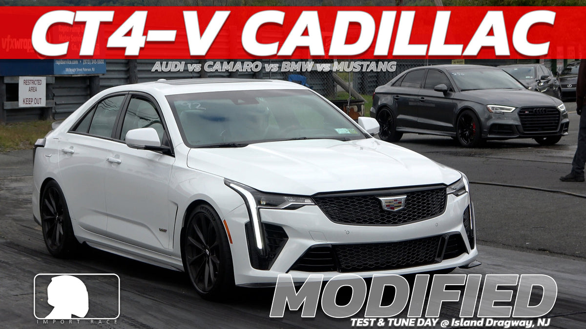 Modified CT4-V Cadillac at Drag Strip – IMPORT2RACE