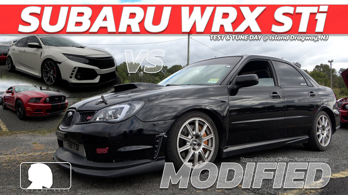 Subaru WRX STi vs Civic Type R vs Mustang Drag Racing – IMPORT2RACE