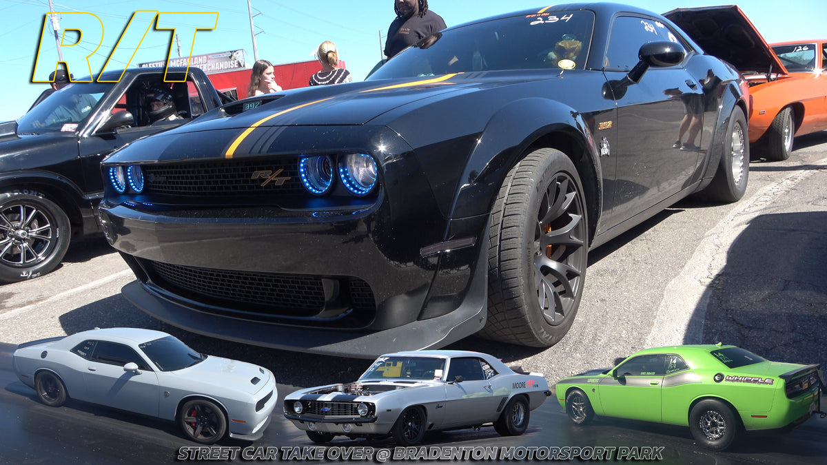 Dodge Challenger R/T 392 vs Hellcat vs Camaro vs LIMECAT Hellcat Drag ...