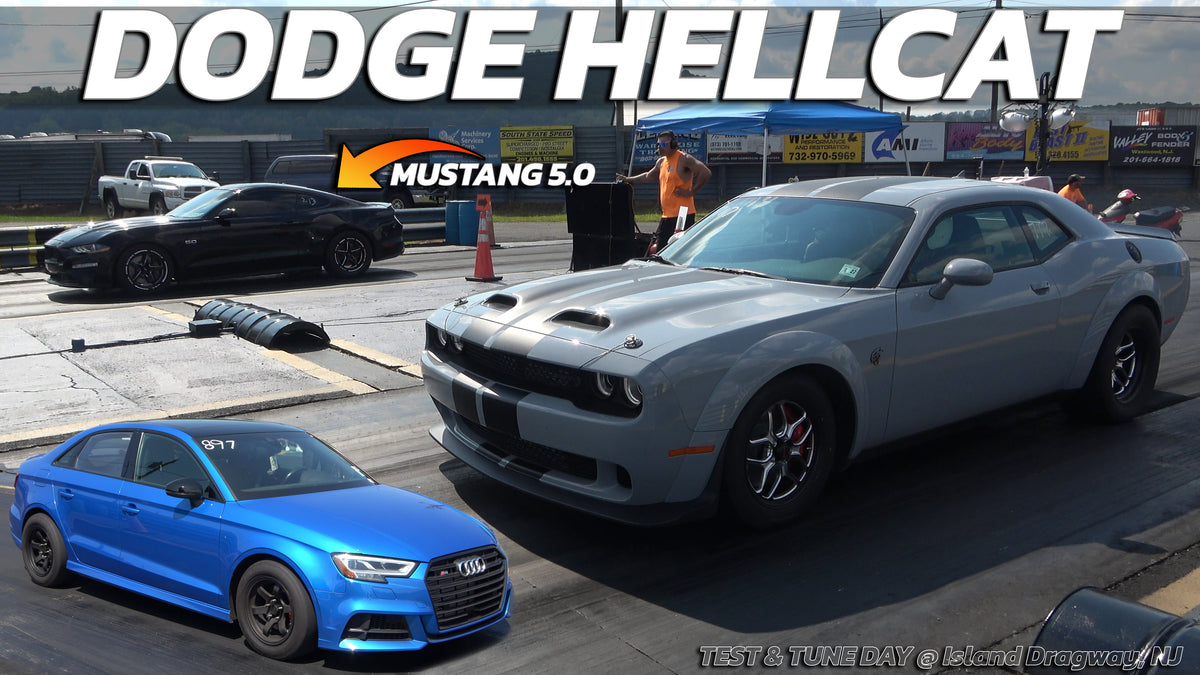 Dodge Hellcat vs Mustang & Audi S3 & Camaro @ Island dragway – IMPORT2RACE