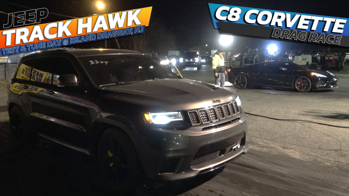 Jeep Track Hawk vs C8 Corvette Drag Race @ Island dragway – IMPORT2RACE