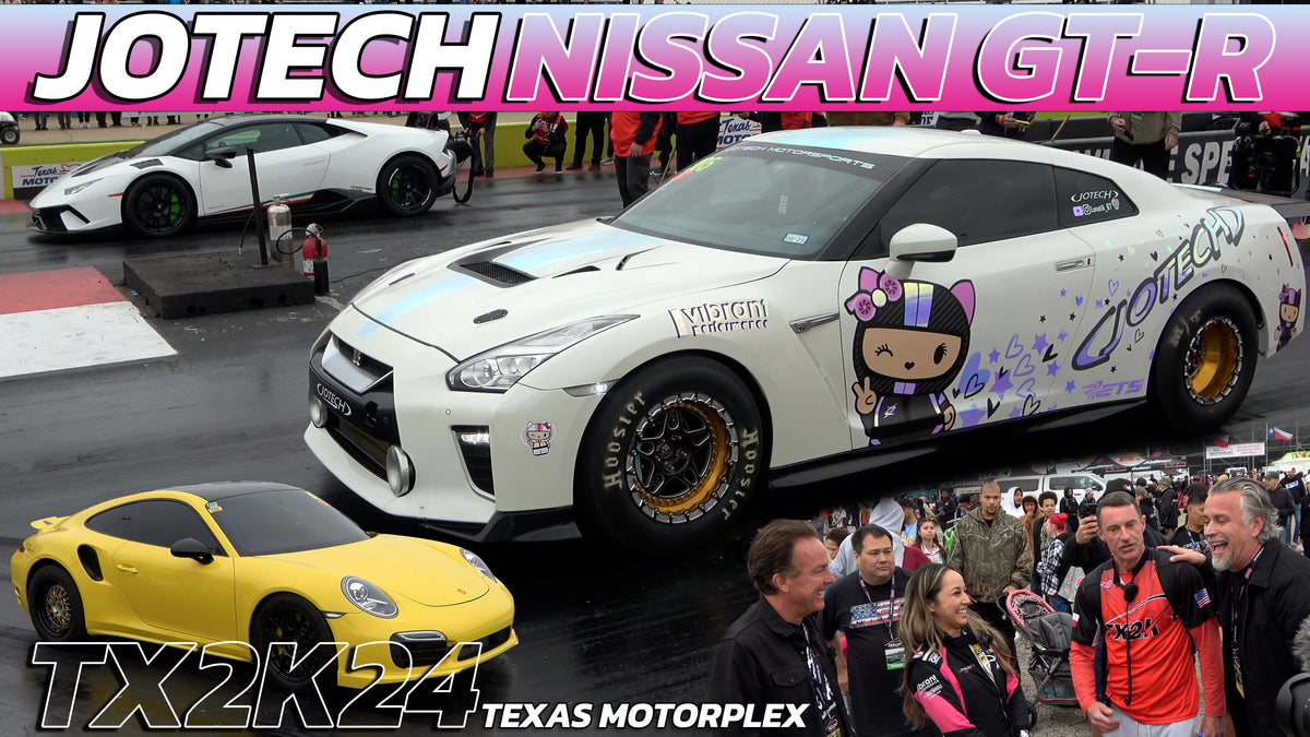 Jotech Nissan GT-R vs Lambo & Porsches @ TX2K24 Texas Motorplex ...