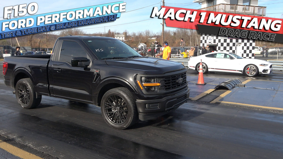 Ford F150 vs Mustang Mach 1 Drag Race @ Island dragway – IMPORT2RACE