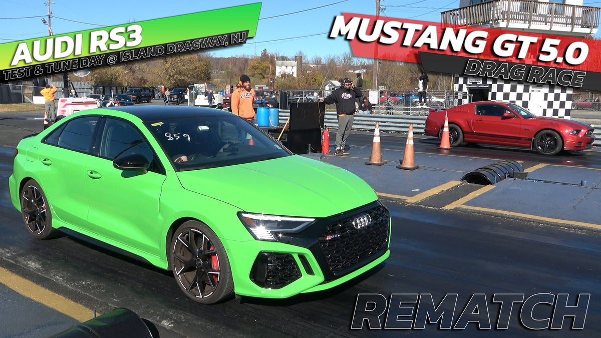 Audi RS3 vs Ford Mustang Rematch Drag Racing @ Island dragway – IMPORT2RACE
