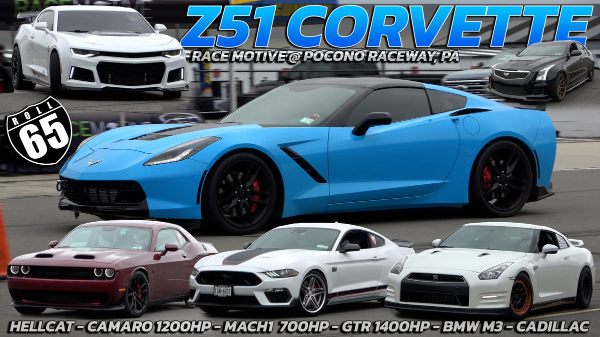 Z51 Corvette takes on Camaro, Mach 1, Hellcat, GTR & BMW M3, Cadillac ...