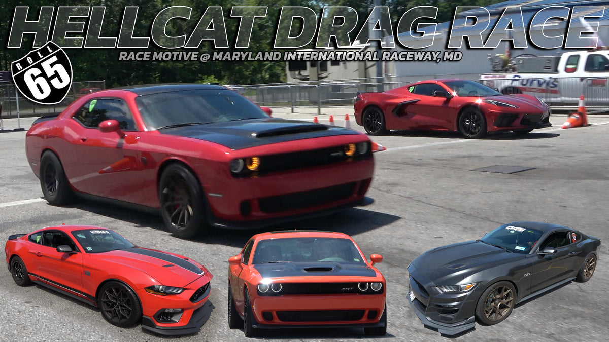 Hellcat vs C8 Corvette vs Mustang Mach 1, Mustang 5 0 & Hellcat Challe ...