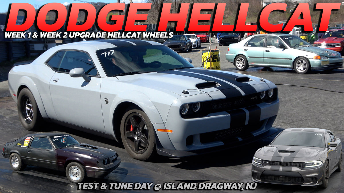 Dodge Hellcat vs Civic, Mustang, Charger Drag Race @ Island Dragway ...